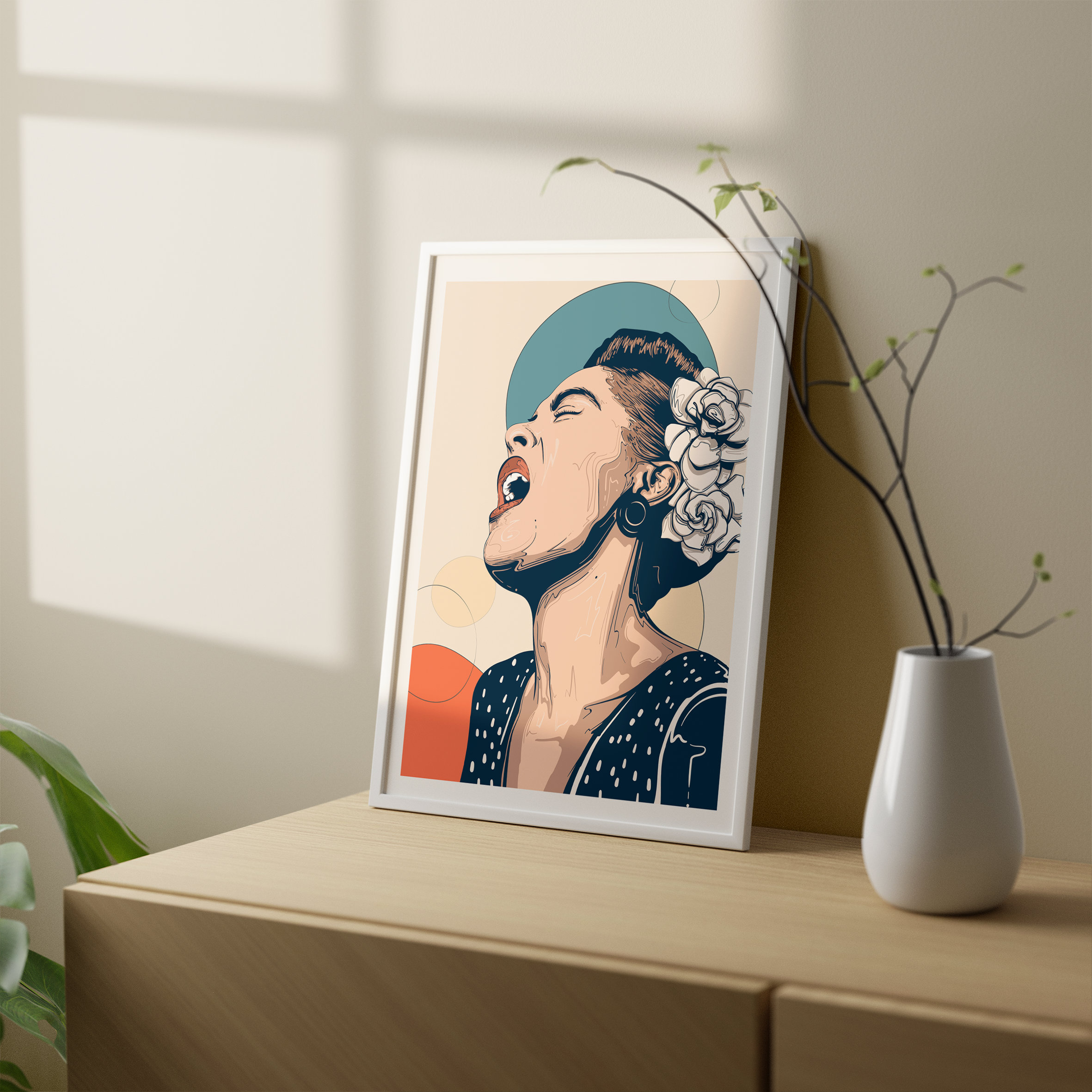 Billie Holiday Portrait, Billie Holiday Art Print, Billie Holiday ...