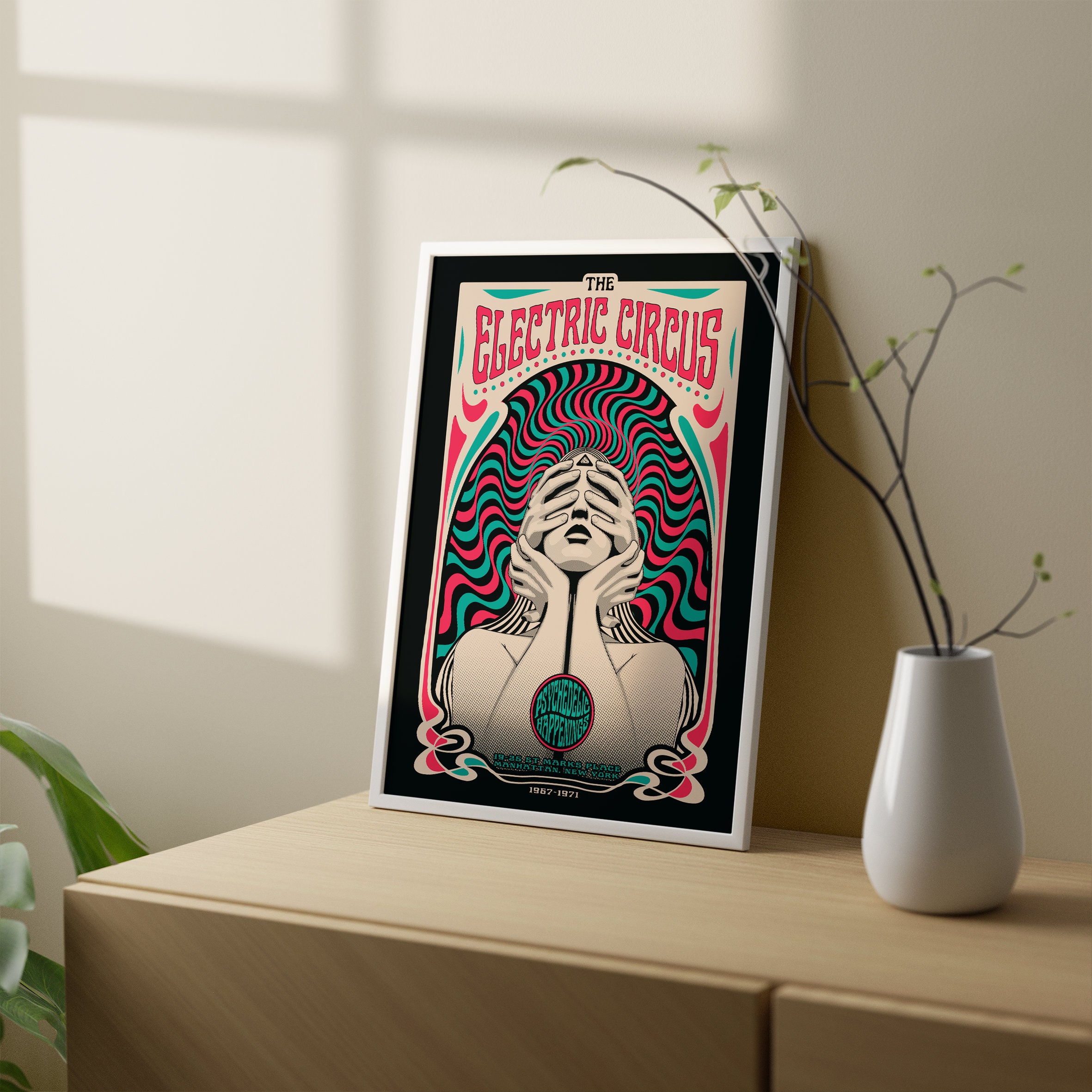 The Electric Circus Poster, Psychedelic Art, Psychedelic Music Poster ...