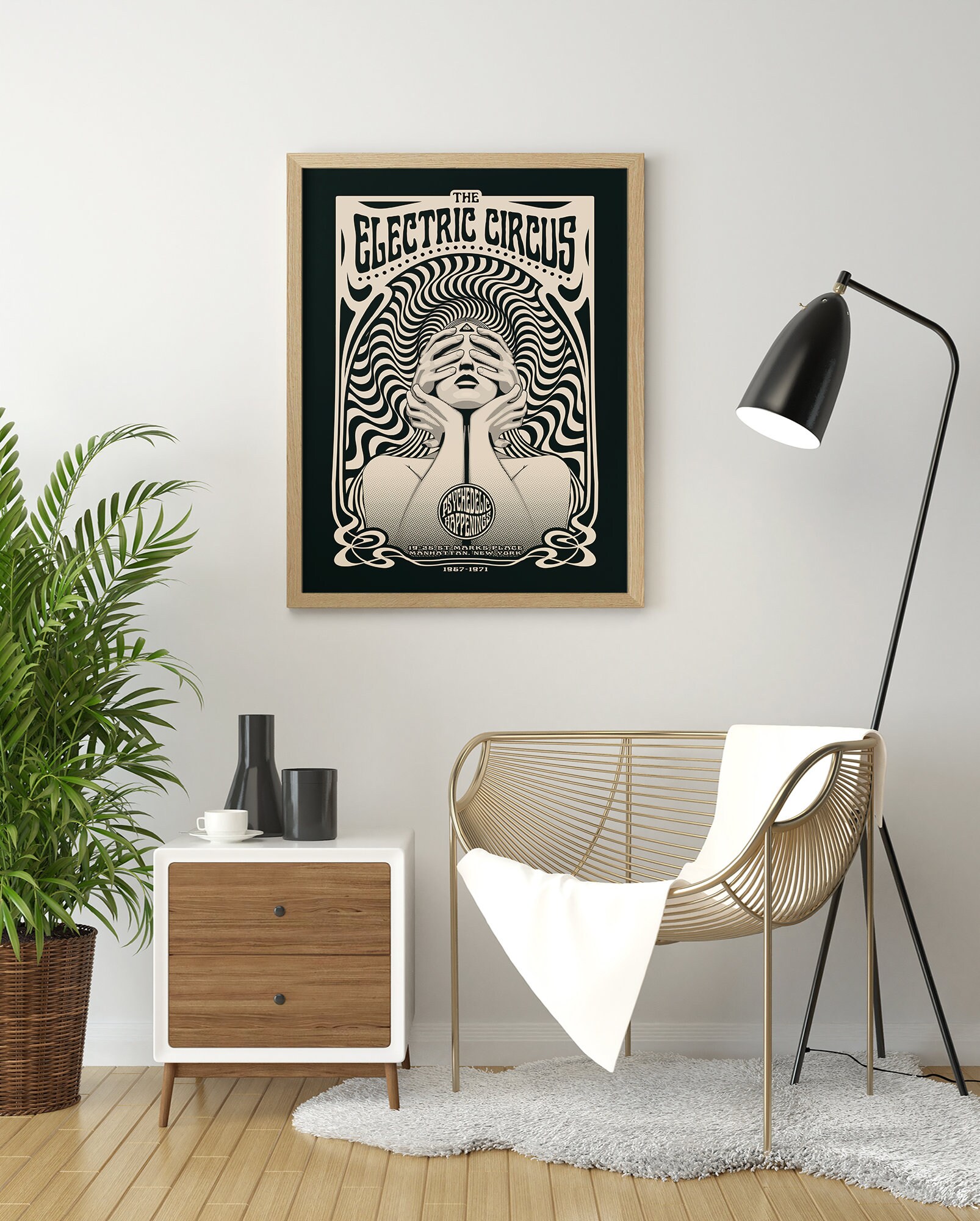 The Electric Circus Poster, Psychedelic Art, Psychedelic Music Poster ...