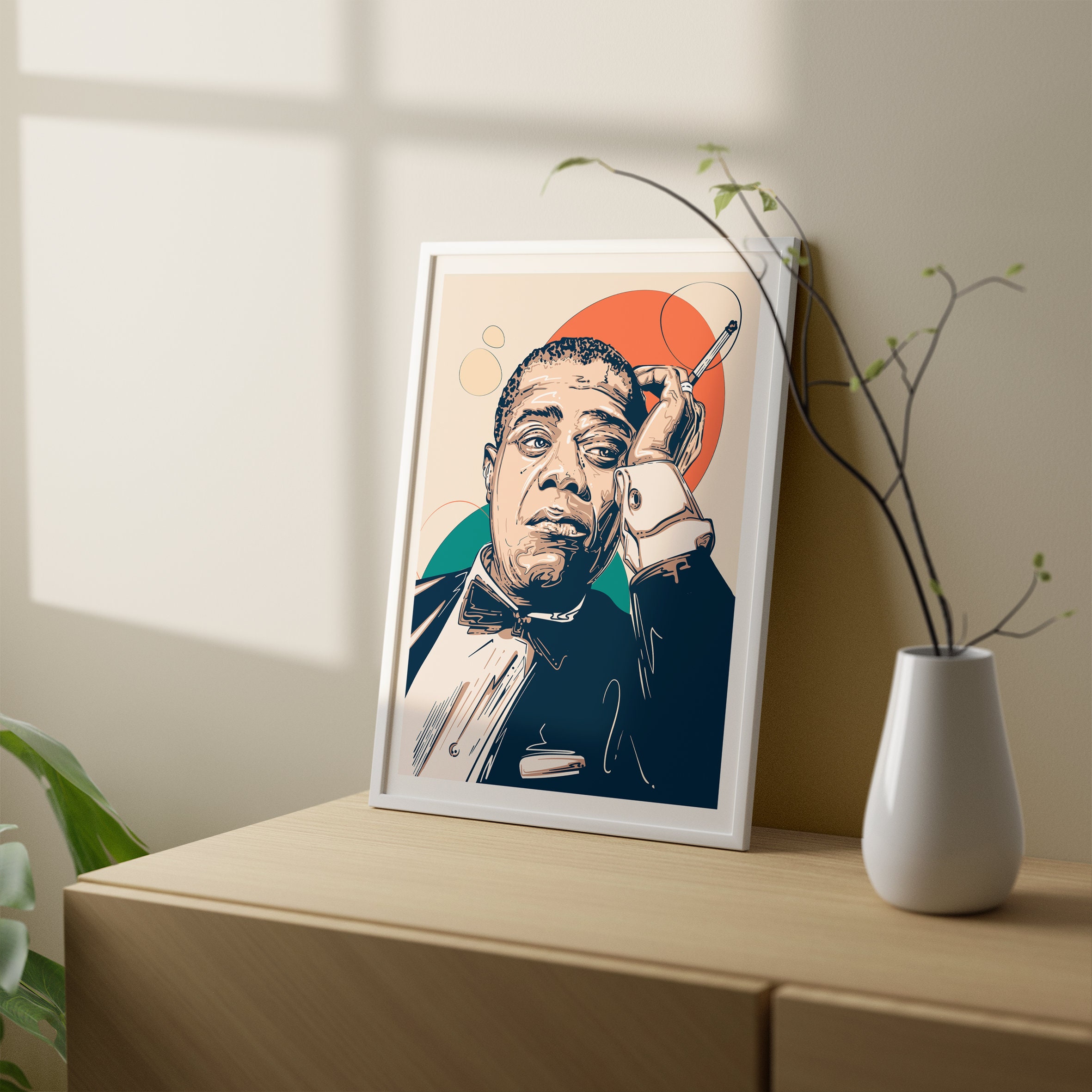 Louis Armstrong Portrait, Louis Armstrong Art Print, Louis Armstrong ...