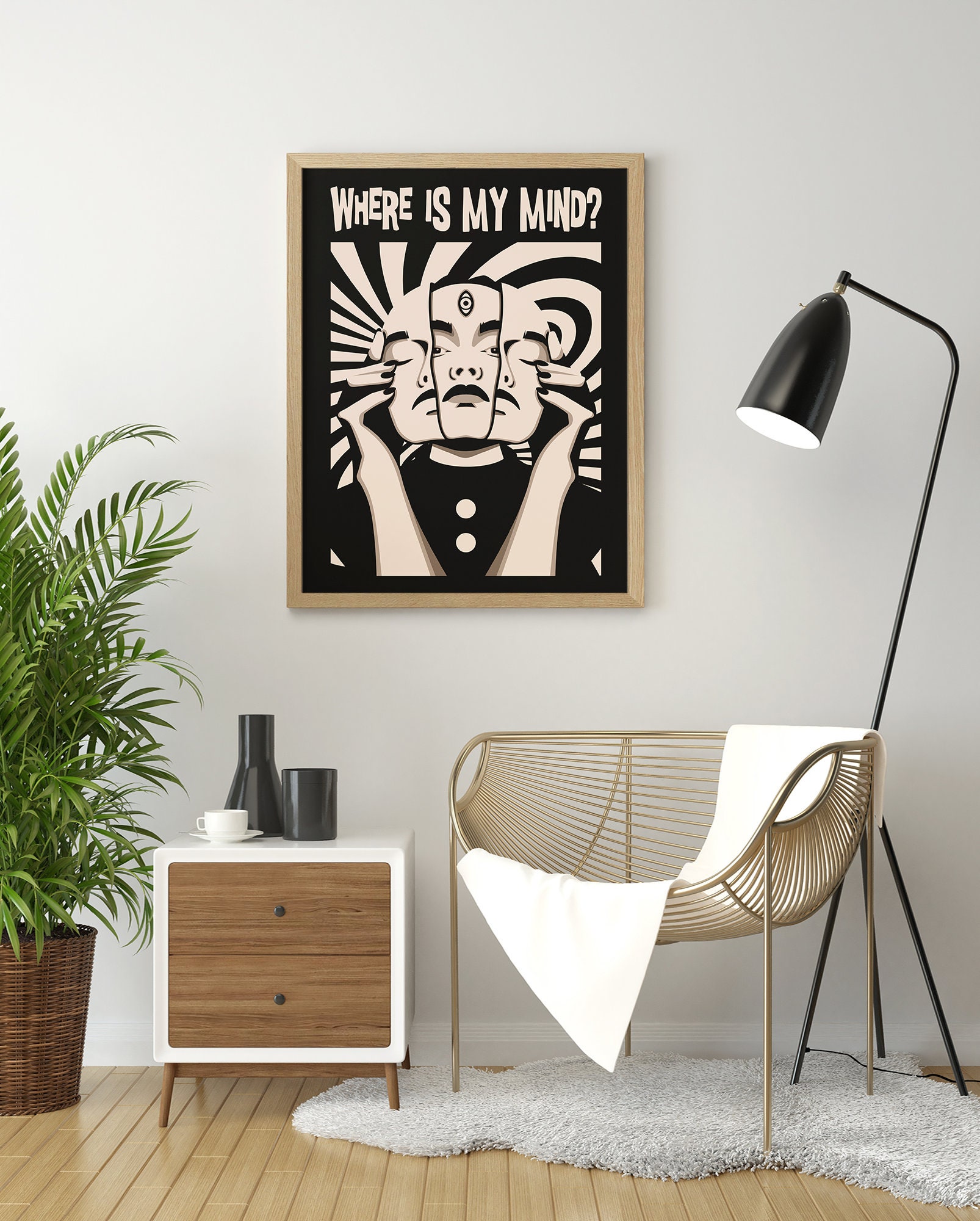 Pixies Where is My Mind Poster, Psychedelic Poster, Psychedelic Wall ...