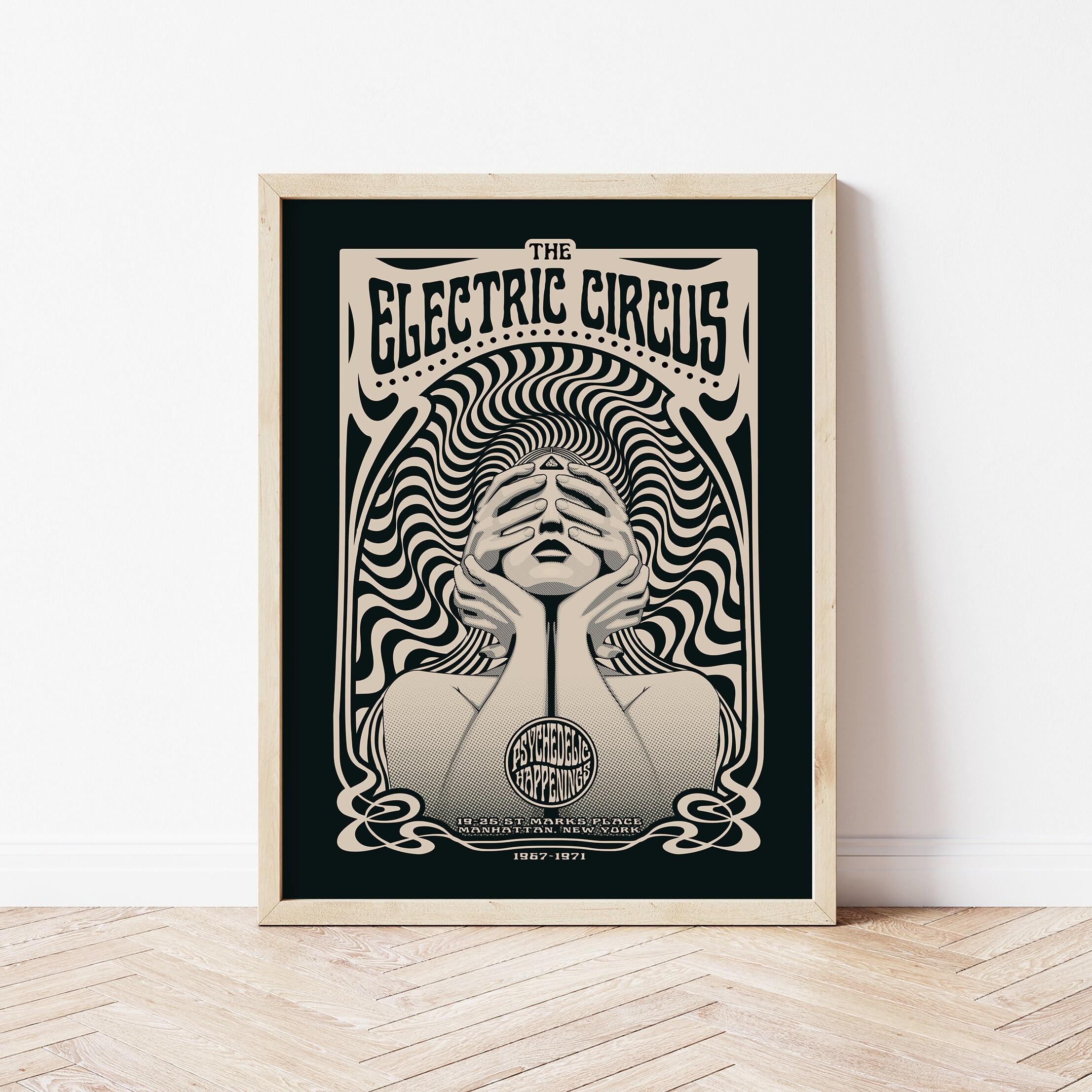The Electric Circus Poster, Psychedelic Art, Psychedelic Music Poster ...