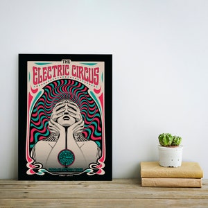 The Electric Circus Poster, Psychedelic Art, Psychedelic Music Poster ...