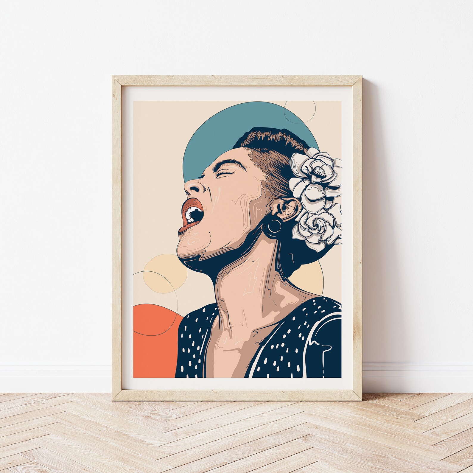 Billie Holiday Portrait, Billie Holiday Art Print, Billie Holiday ...