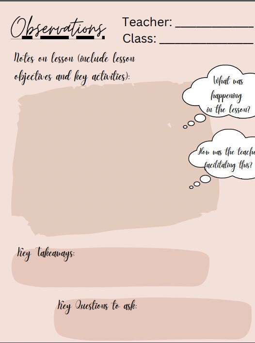 Trainee Teacher Planner Printable PDF - Digital Documents for Planning ...