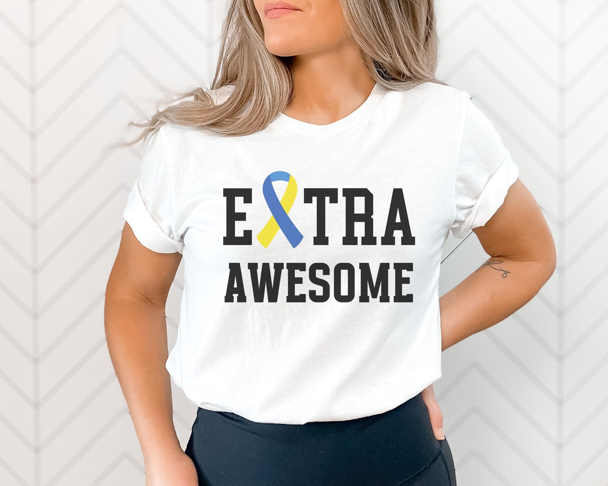 Extra Awesome Down Syndrome Tee, Down Syndrome Shirt, Down Syndrome ...