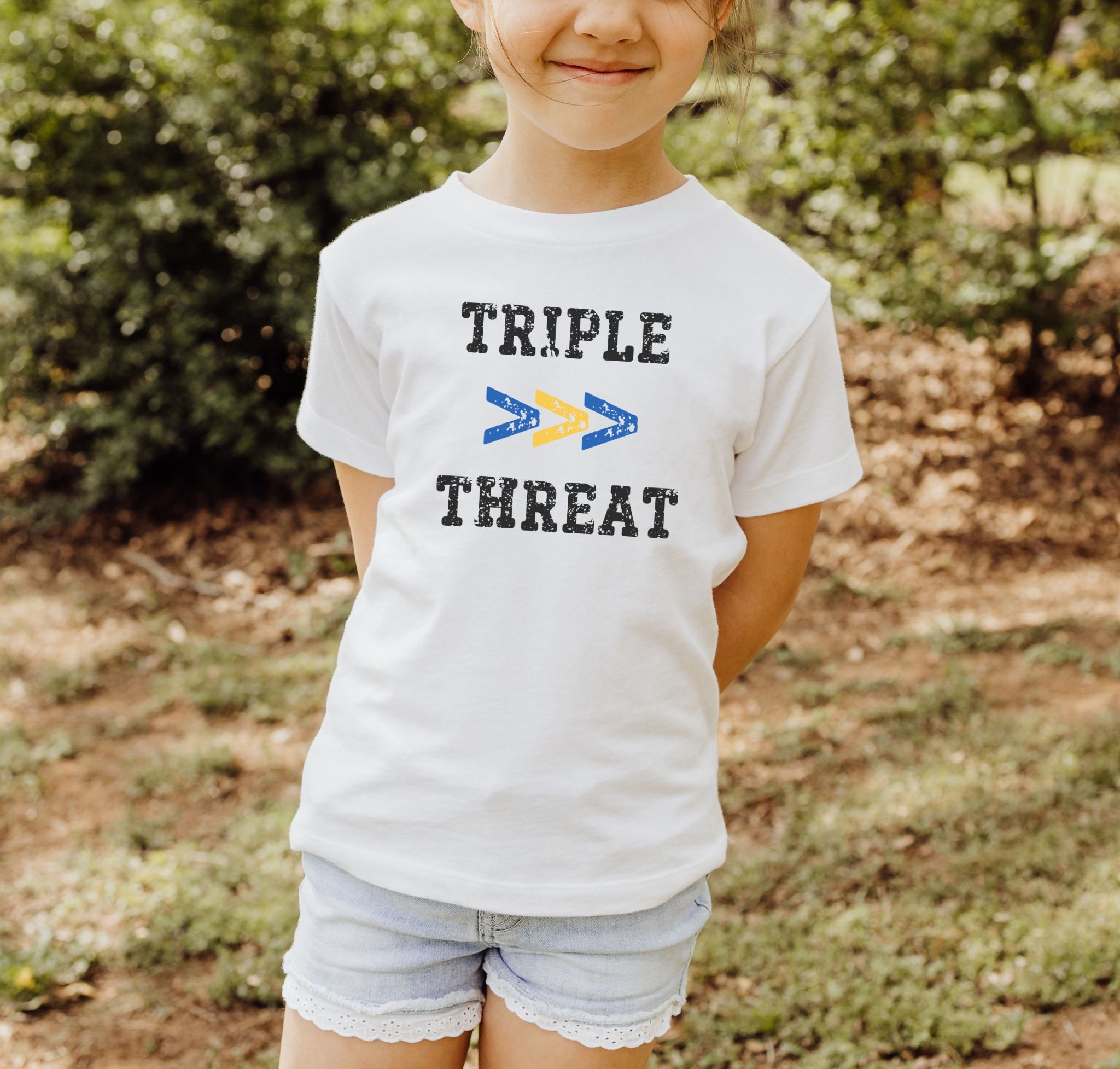 Youth Triple Threat Tee, Down Syndrome Tee, Down Syndrome Awareness Tee ...