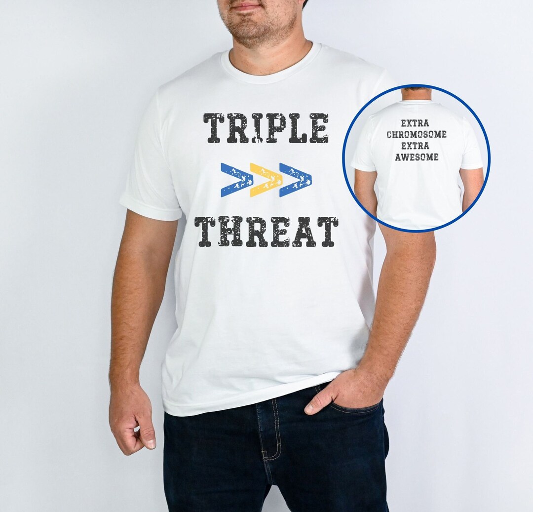 Triple Threat Down Syndrome Tee, Down Syndrome Awareness Tee, World ...