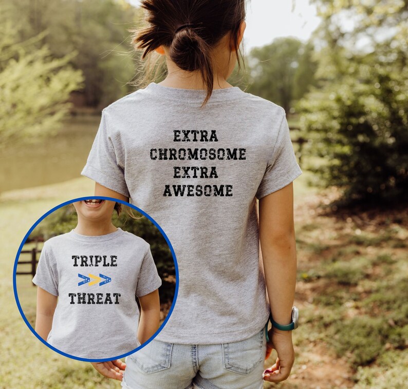 Youth Triple Threat Tee, Down Syndrome Tee, Down Syndrome Awareness Tee ...