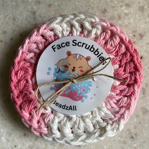 Set of 3 Face & Body Scrubbies, Hand Crocheted - Etsy