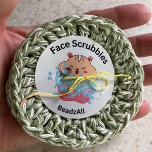 Set of 3 Face & Body Scrubbies, Hand Crocheted - Etsy