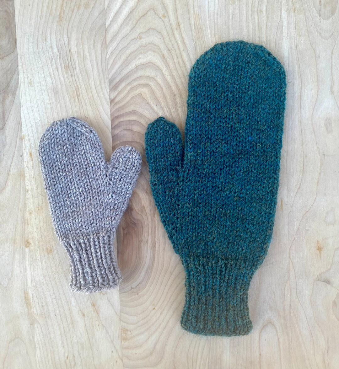Worsted Mittens - Pattern - Etsy