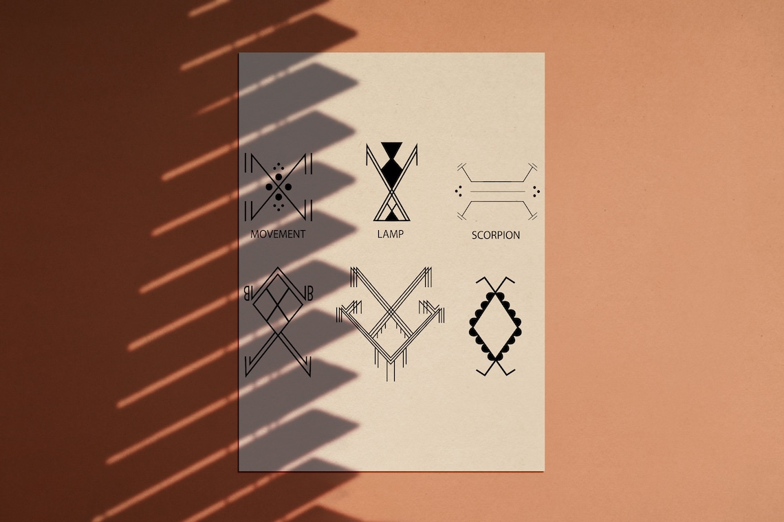 Amazigh / North African Symbols , Berber Symbols - Etsy