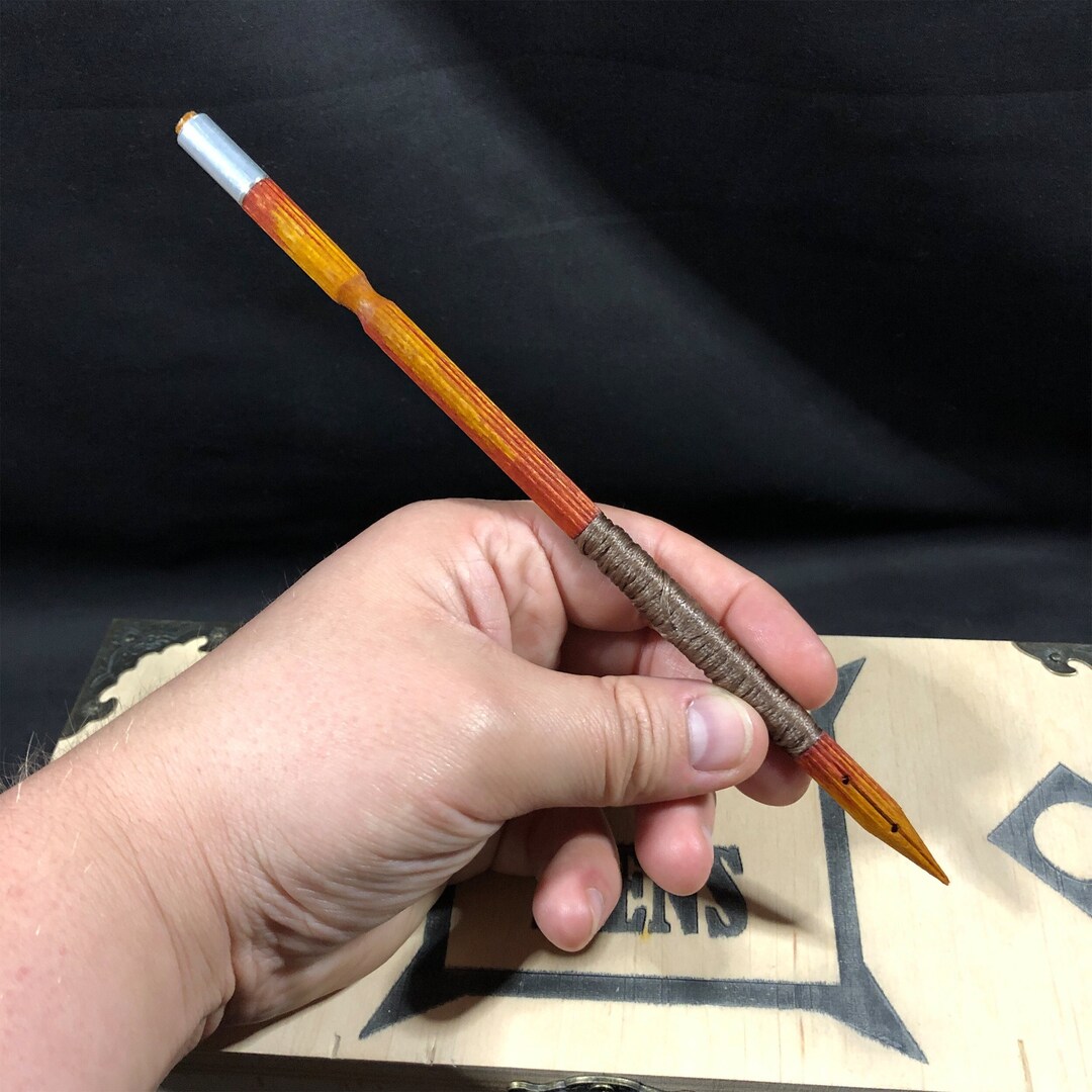 Wooden Dip Pen Art Pen Drawing Pen Red Yellow Flame Individual Limited ...
