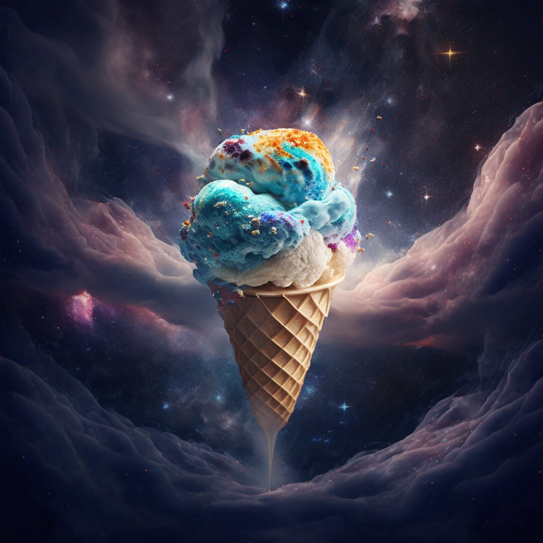 Ice Cream in Space - Etsy