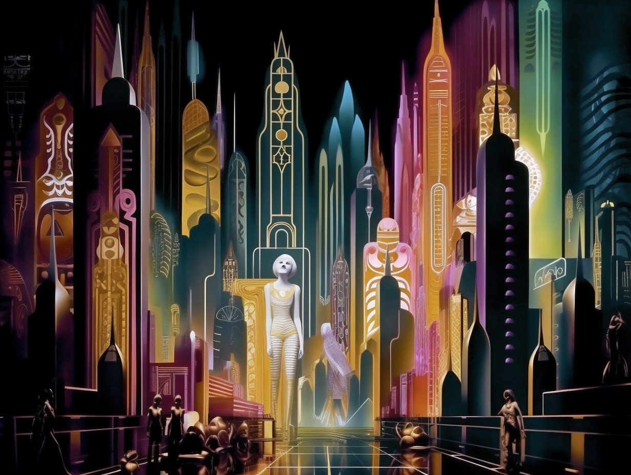 Art Deco Metropolis - Etsy