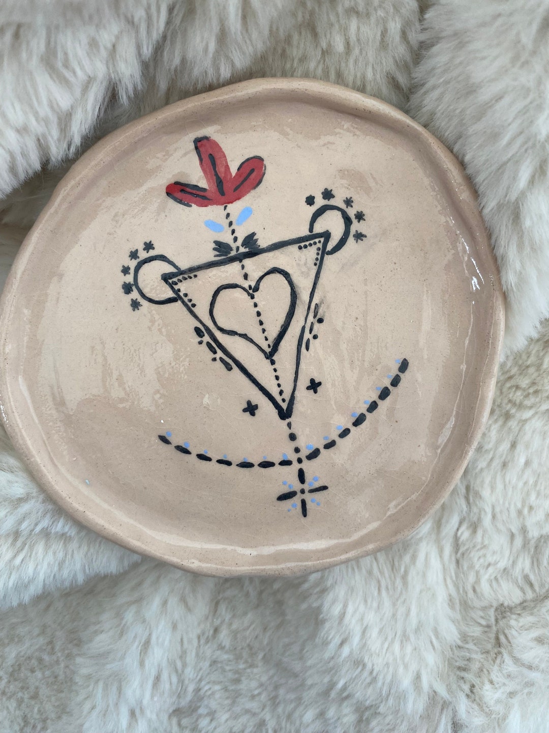 Handmade Ceramic Uterus Design Plate - Etsy