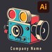 Colorful Retro Camera Logo Digital Download for Adobe Illustrator - Etsy