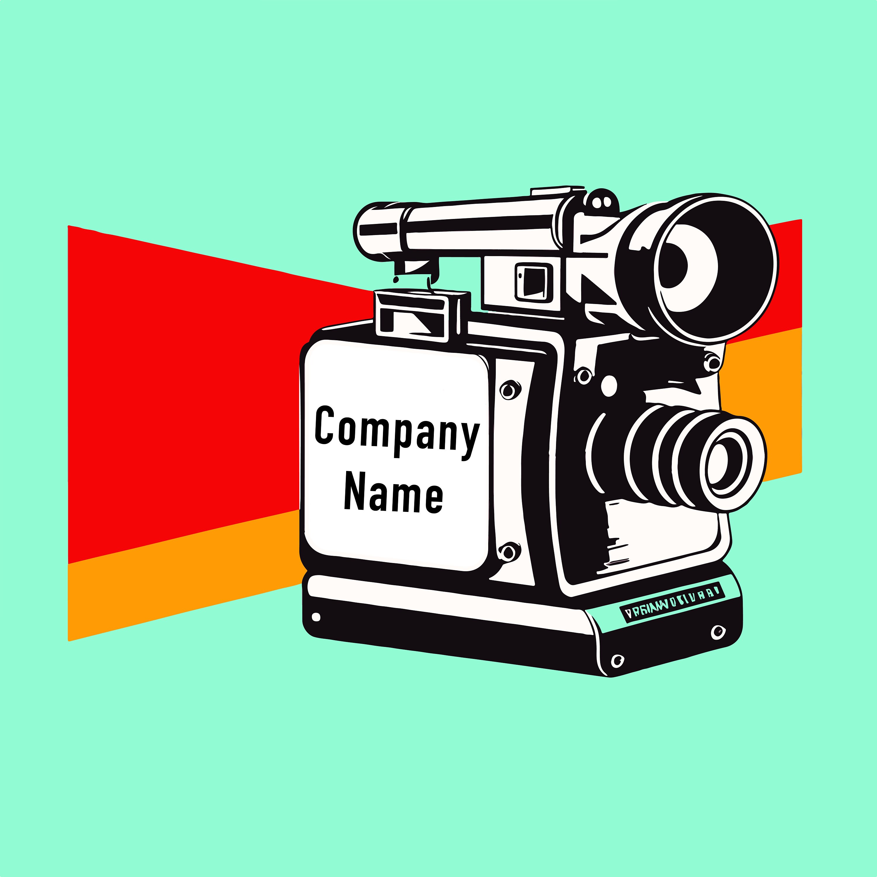 Vintage 60s Camera Vector Logo Digital Download for Adobe Illustrator ...