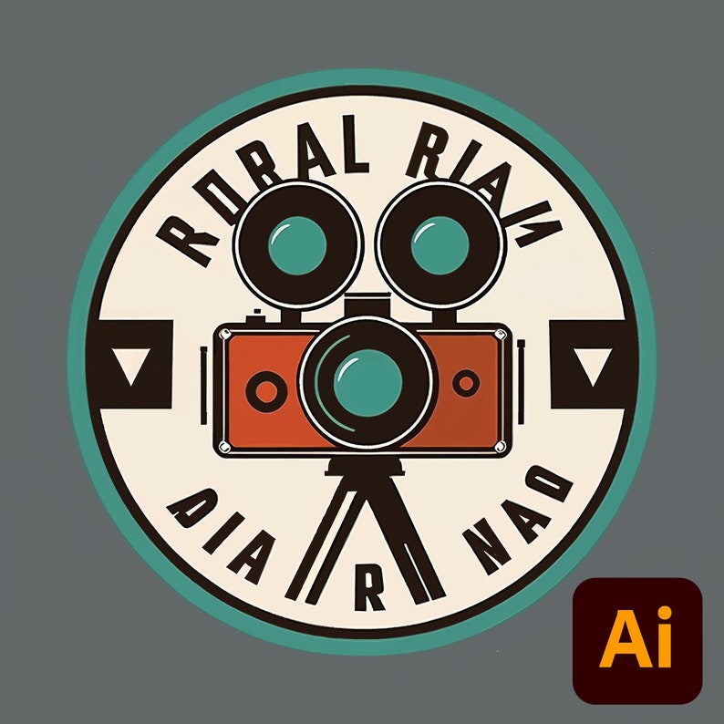 Retro Camera Emblem Digital Download for Adobe Illustrator - Etsy
