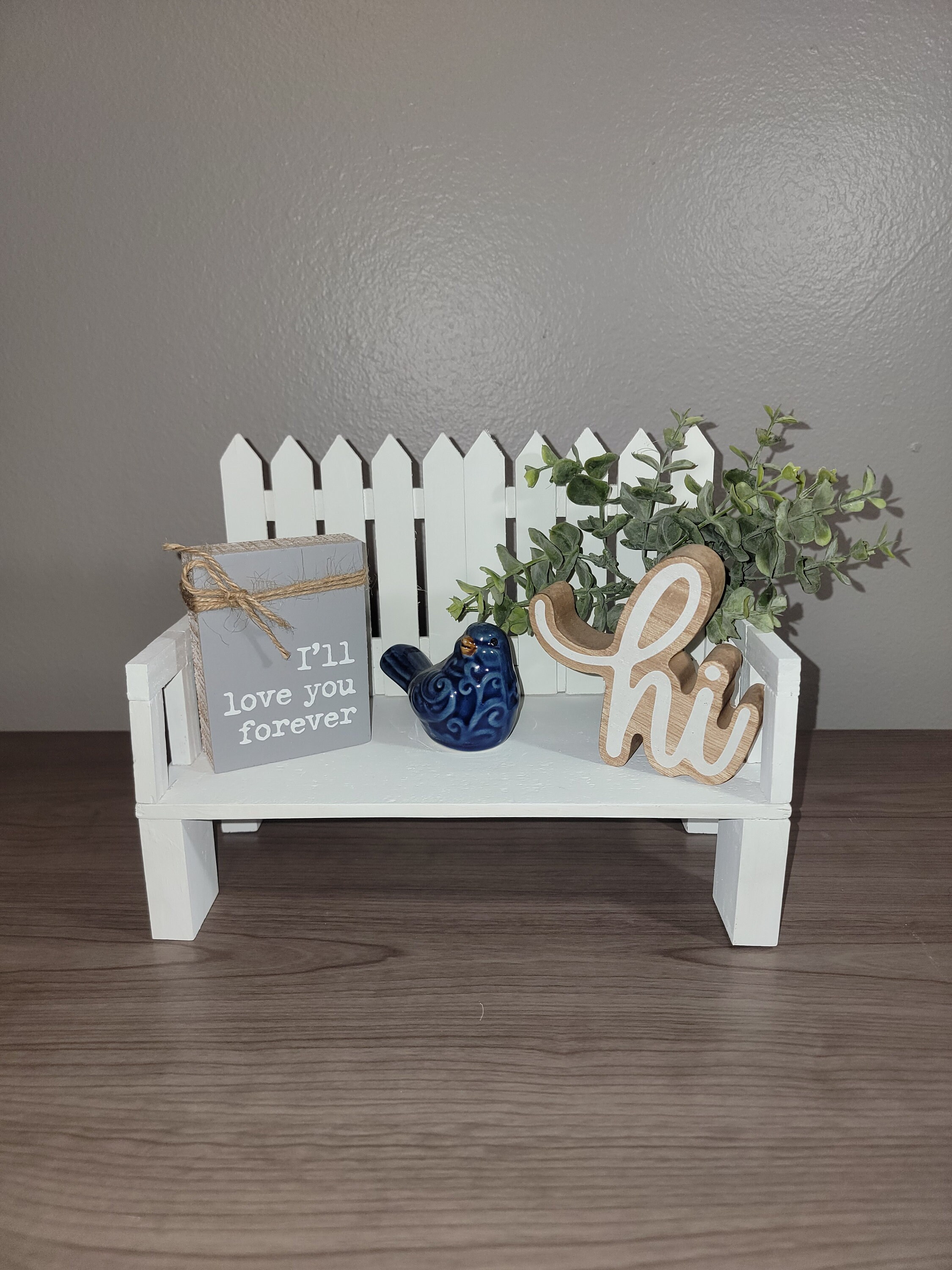 Mini Wooden Bench Home Decor - Etsy