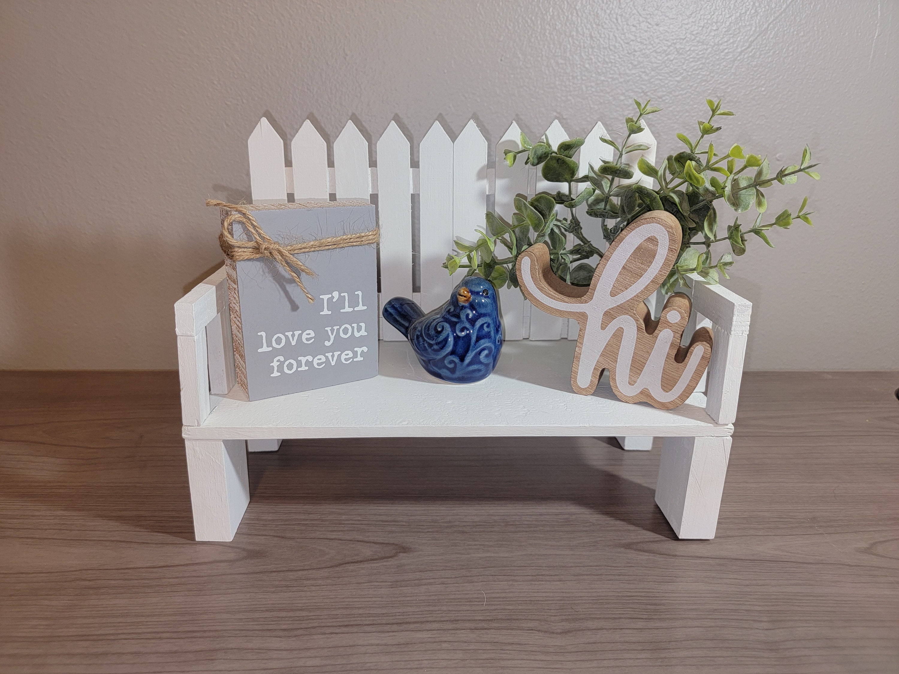 Mini Wooden Bench Home Decor - Etsy