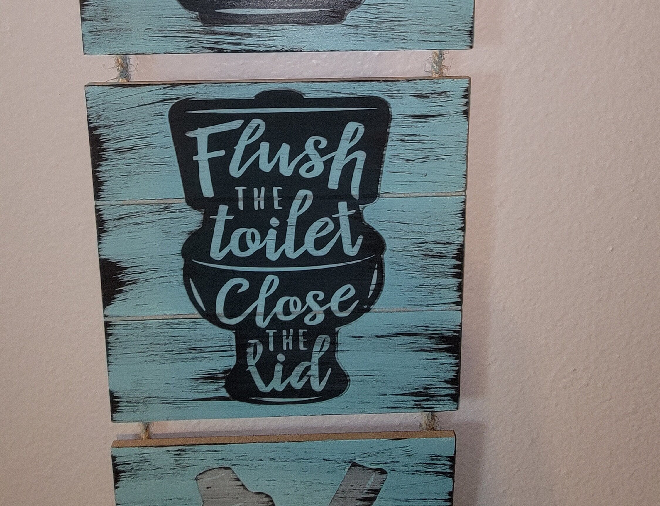 Triple Bathroom Sign - Etsy