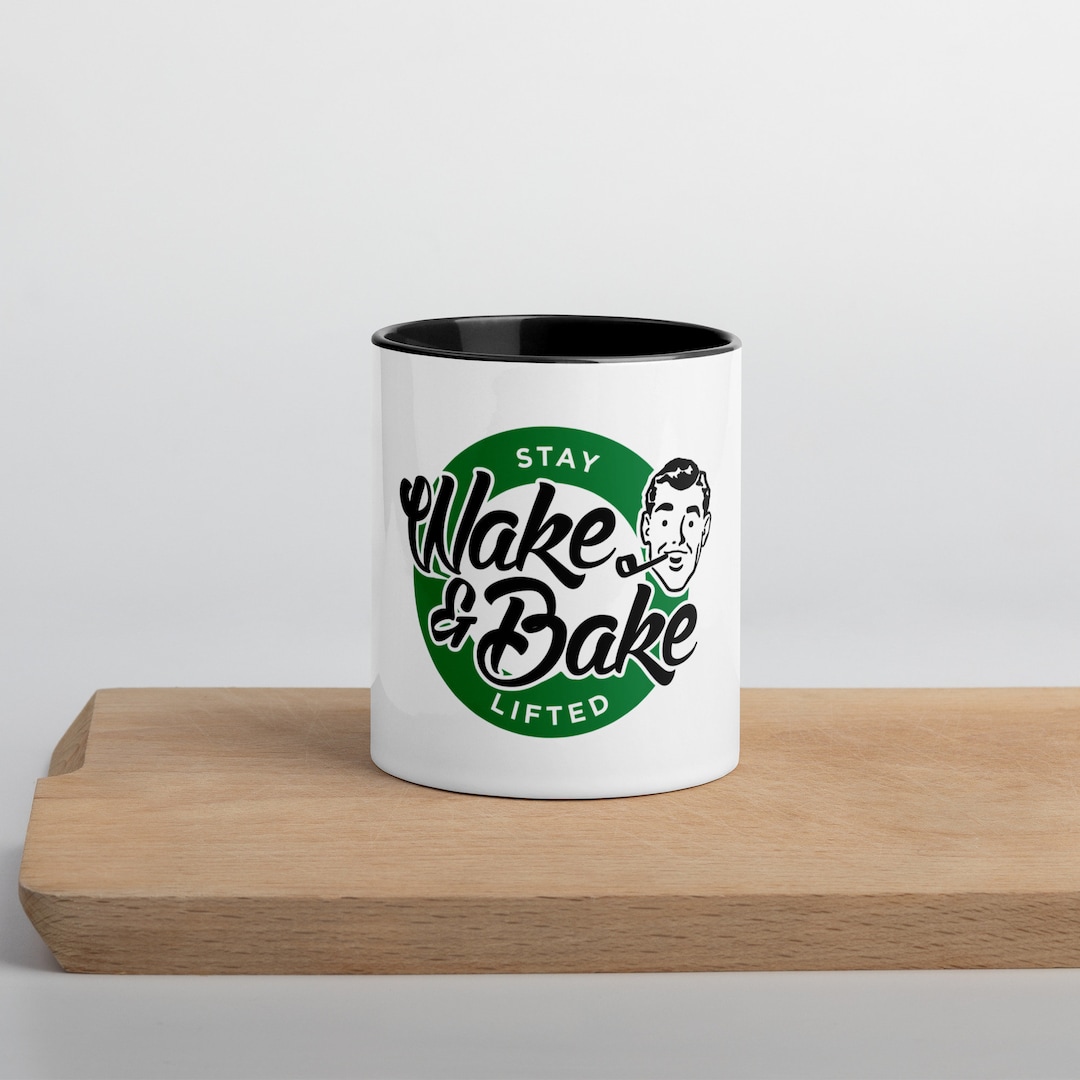 Wake and Bake Mug With Color Inside - Etsy