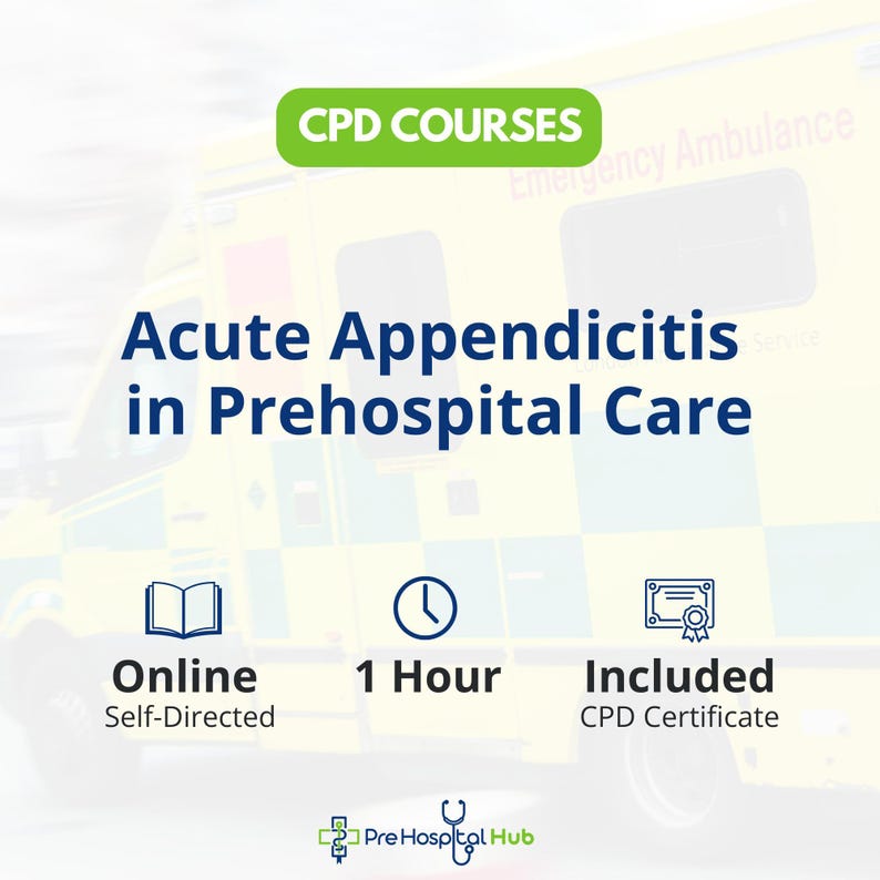 Online CPD Course: Acute Appendicitis in Prehospital Care - Etsy