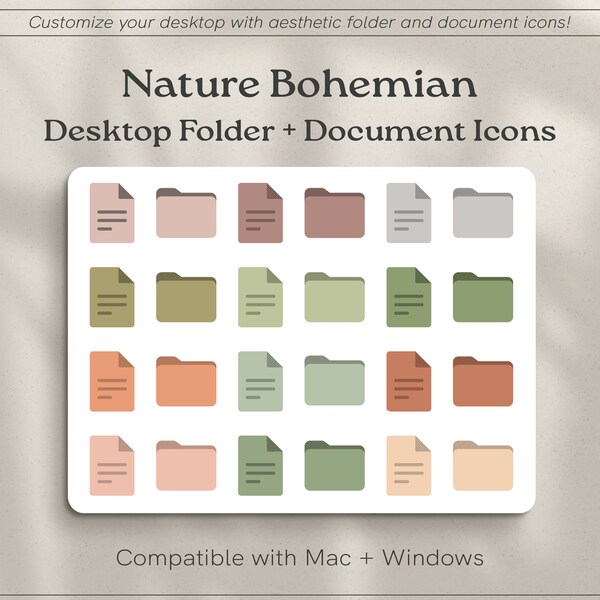 Nature Folder Icons - Etsy