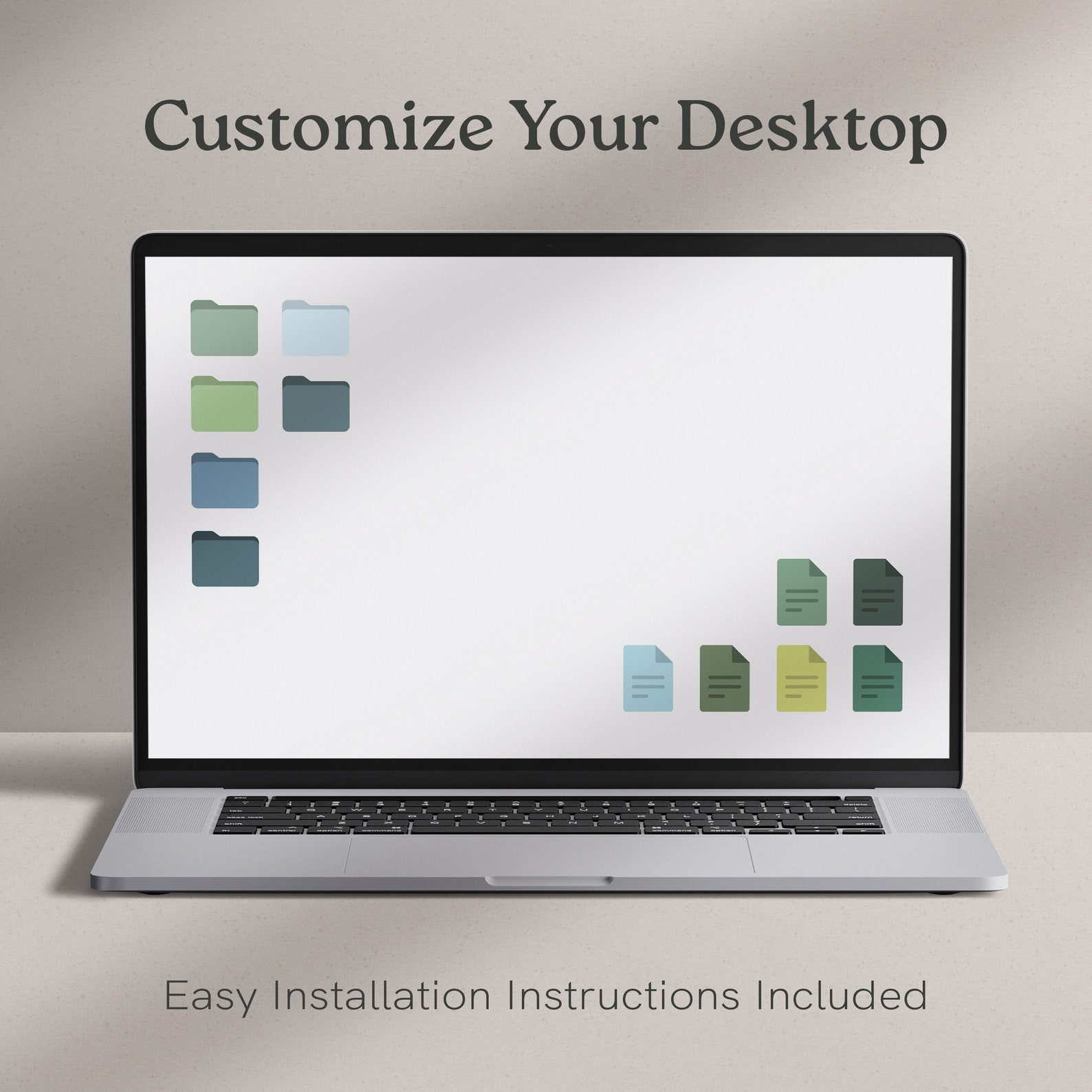 Forest Green Folder Icons for Mac and Windows Custom Desktop Icons ...