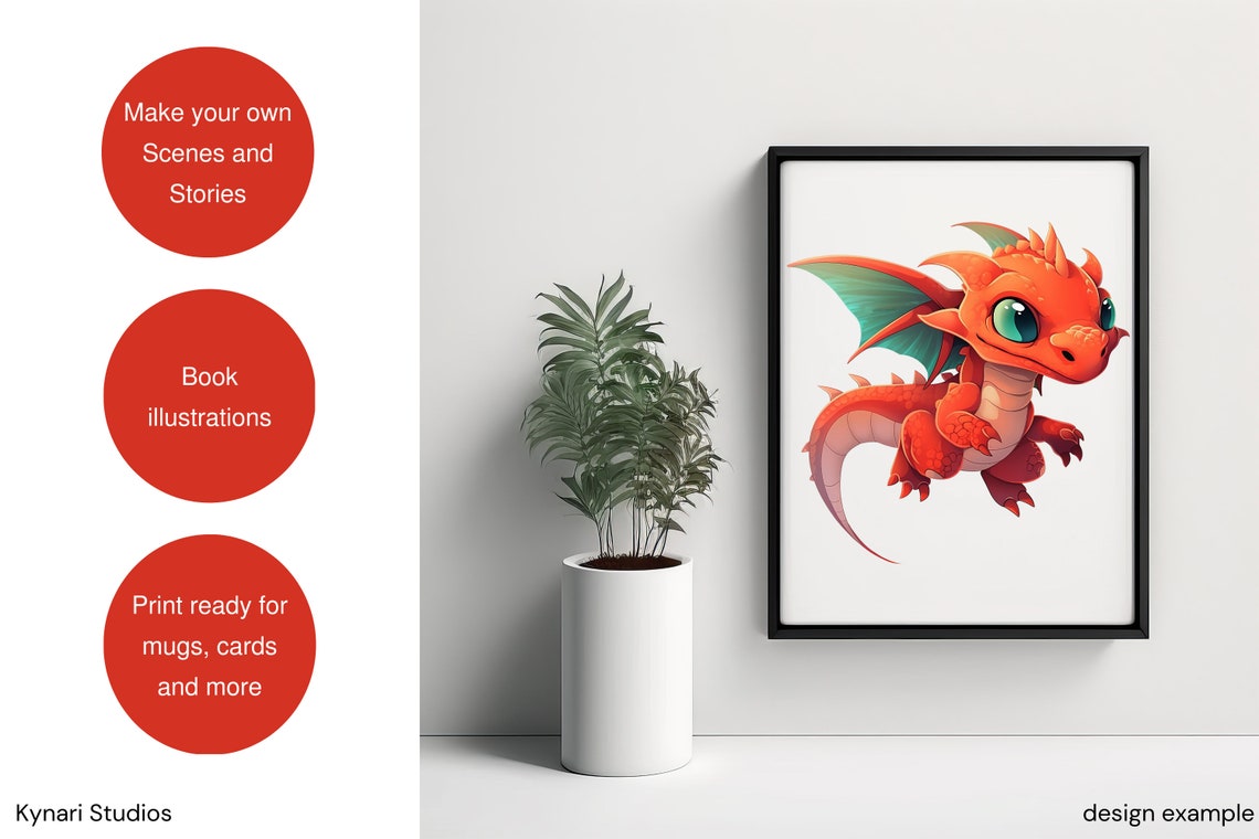 Clip Art Dragons Flying Bundle of 25 Cute and Colorful Dragon Babies ...