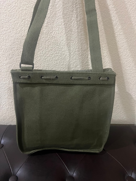 ARMY Vintage Canvas Military Tech/Messenger Bag With … - Gem