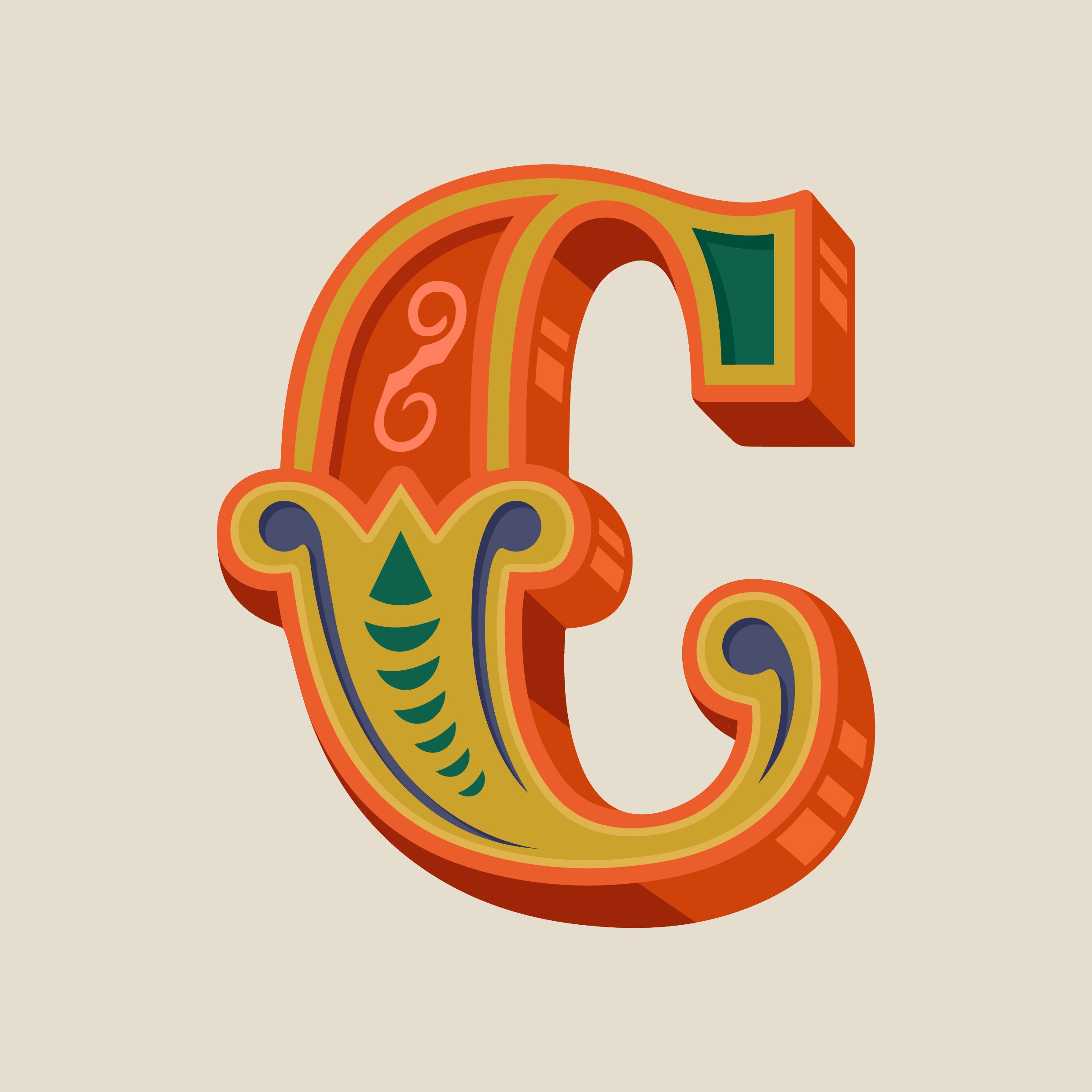 Circus Letter Graphic, Carnival Letter Vector, EPS Digital Vector Art ...