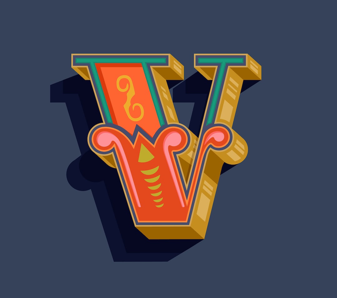 Circus Letter Graphic, Carnival Letter Vector, EPS Digital Vector Art ...