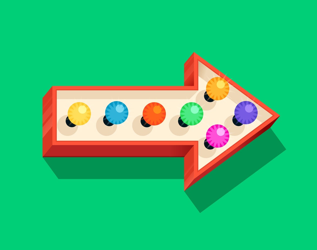 Circus Arrow Graphic, Carnival Arrow Vector, EPS Digital Vector Art for ...