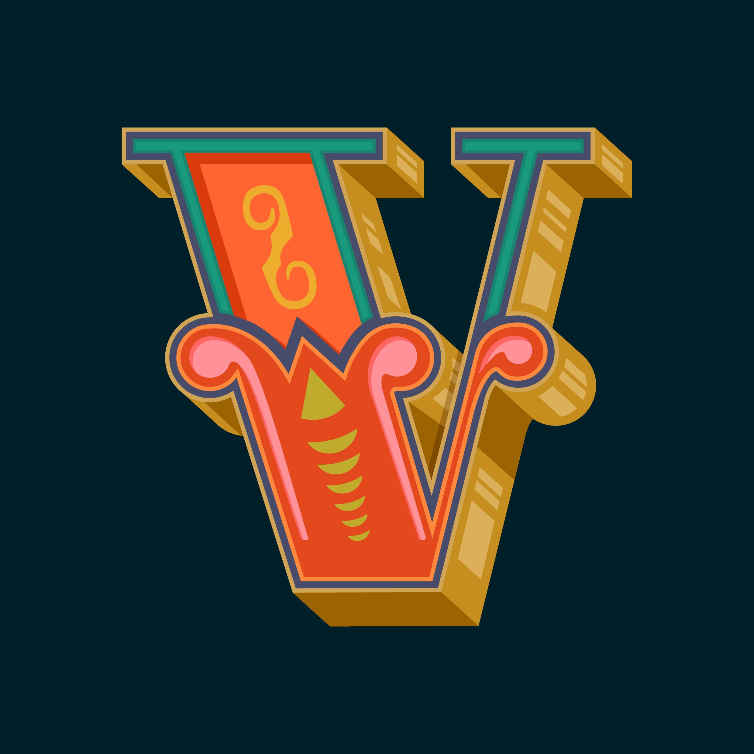 Circus Letter Graphic, Carnival Letter Vector, EPS Digital Vector Art ...