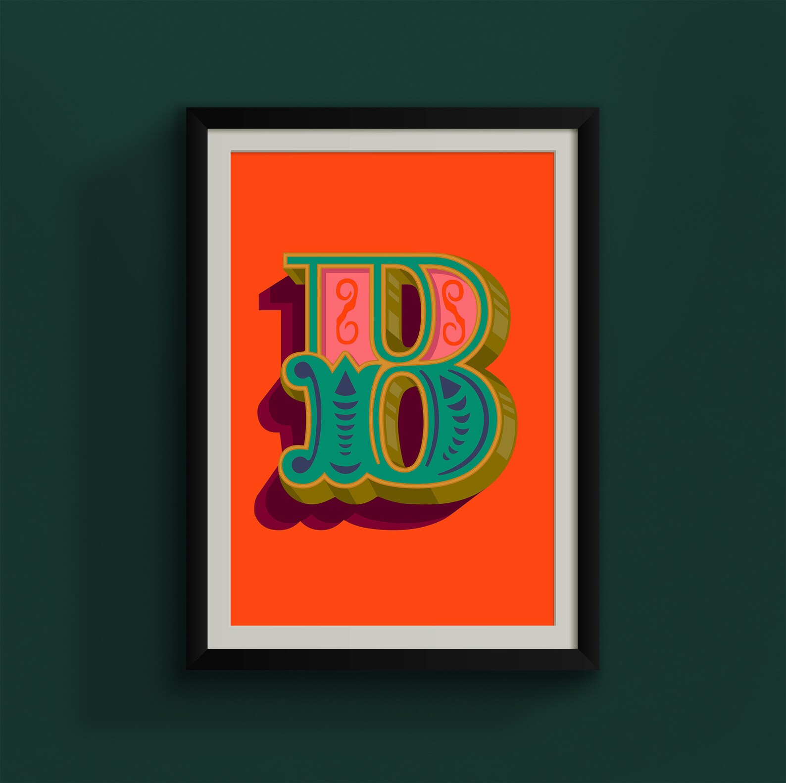 A3 Circus Letter Digital Download, Carnival Letter Art, Digital Letter ...