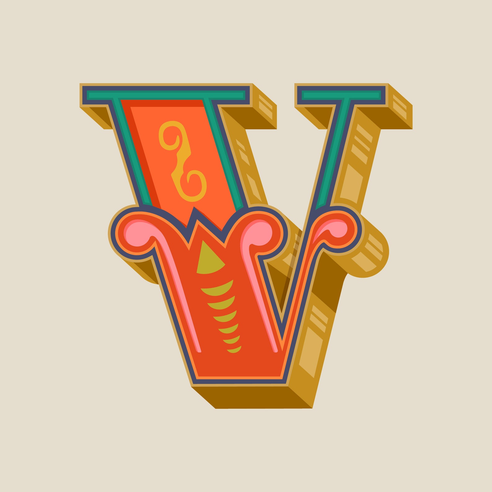 Circus Letter Graphic, Carnival Letter Vector, EPS Digital Vector Art ...