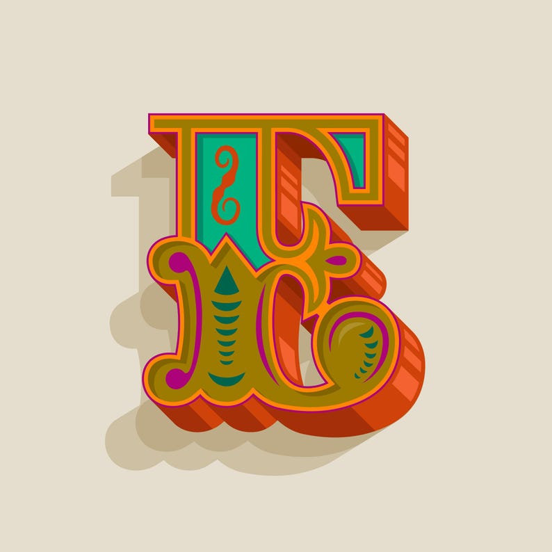 Circus Letter Graphic, Carnival Letter Vector, EPS Digital Vector Art ...