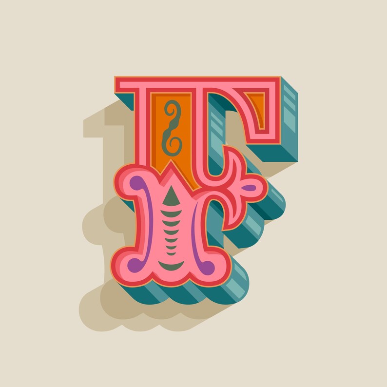 Circus Letter Graphic, Carnival Letter Vector, EPS Digital Vector Art ...