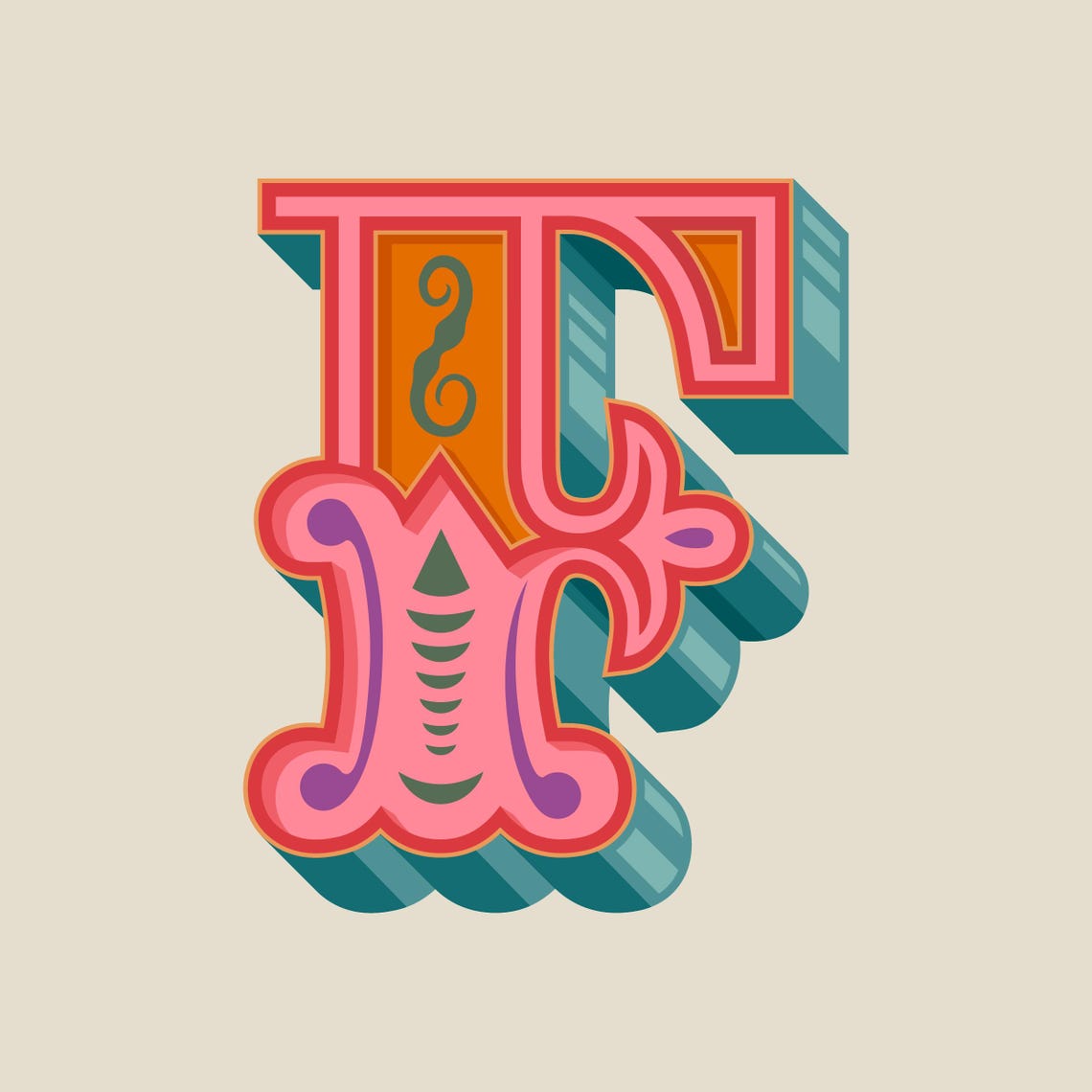Circus Letter Graphic, Carnival Letter Vector, EPS Digital Vector Art ...