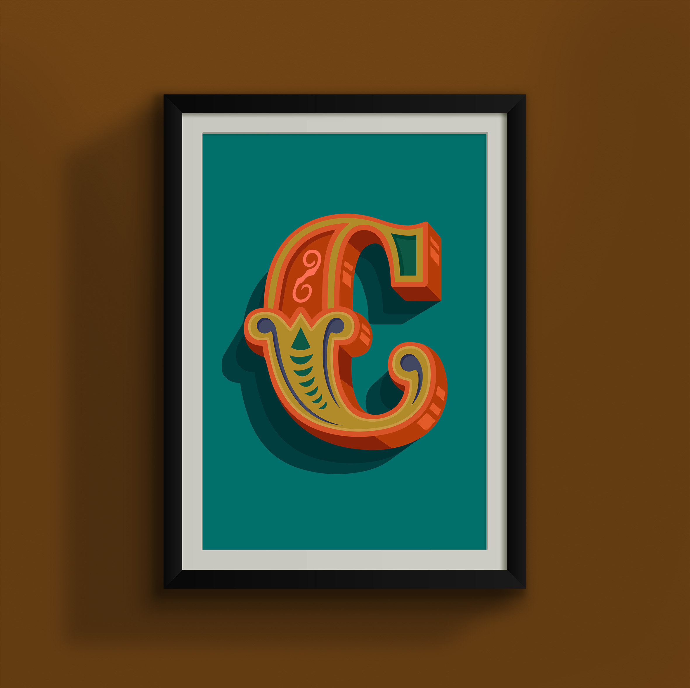 A3 Circus Letter Digital Download, Carnival Letter Art, Digital Letter ...