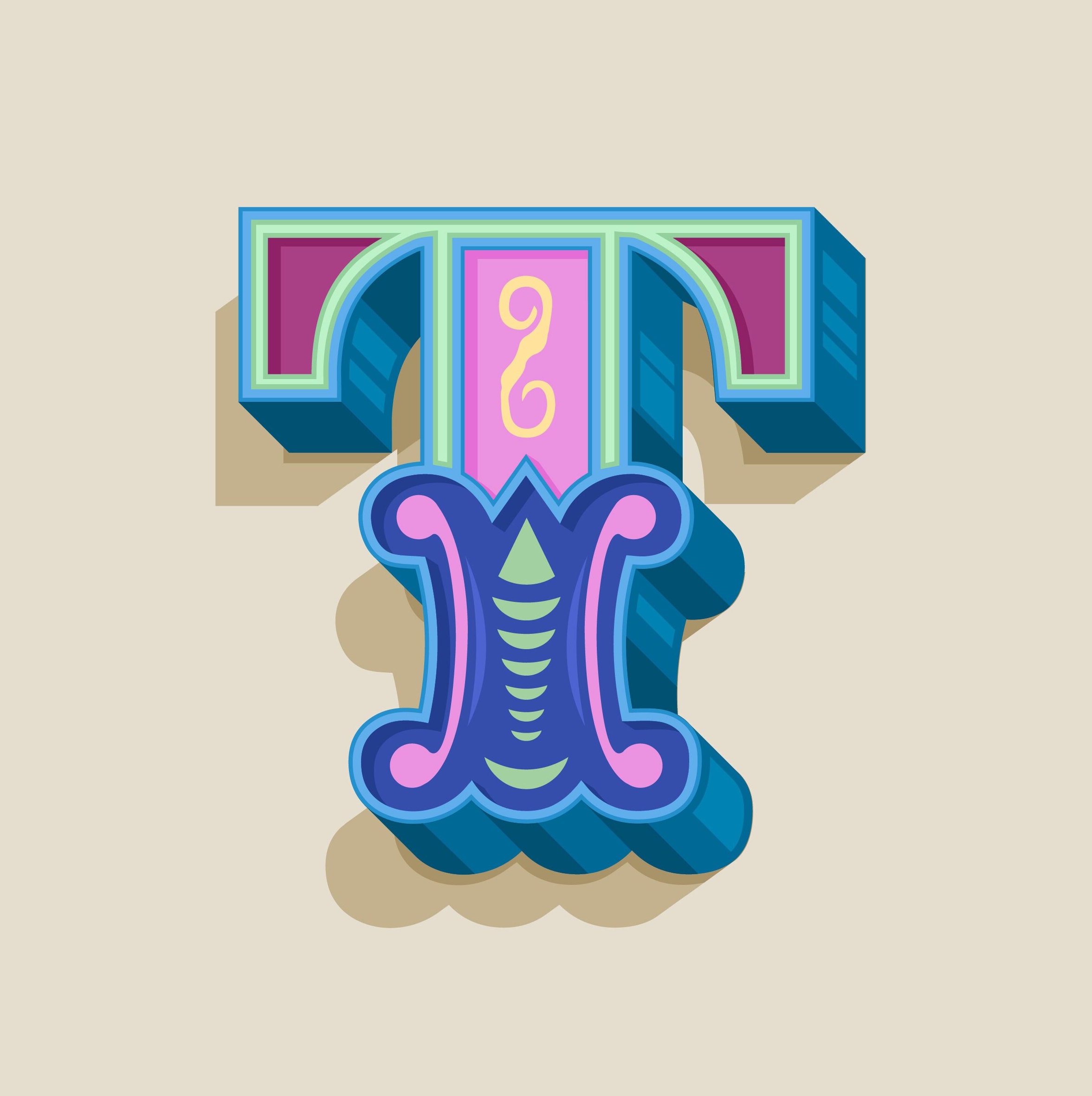 Circus Letter Graphic, Carnival Letter Vector, EPS Digital Vector Art ...