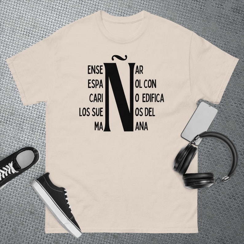 Letra Eñe Letter Ñ Positive Message for Spanish Teachers T-shirt - Etsy