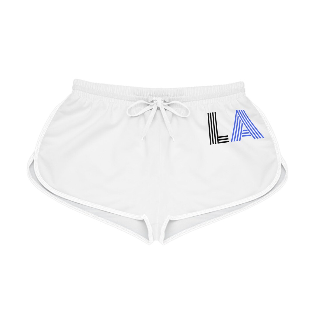 LA Los Angeles Shorts Beveled Bottom Edge - Etsy