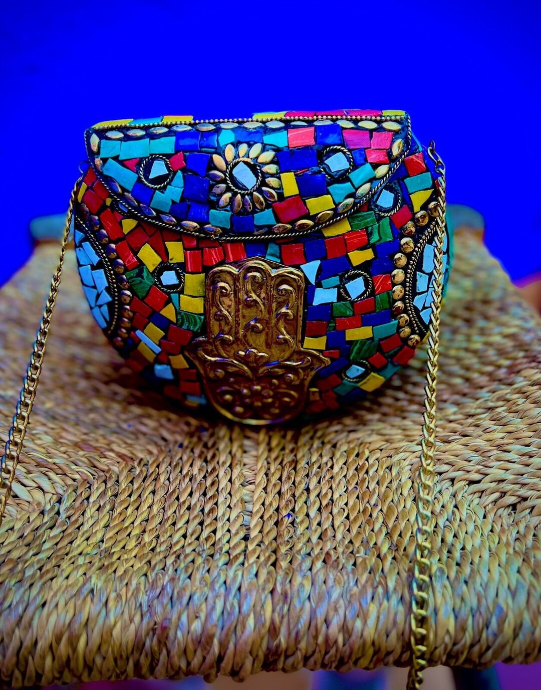 Beautiful Handmade Mosaic Stone Bags - Etsy