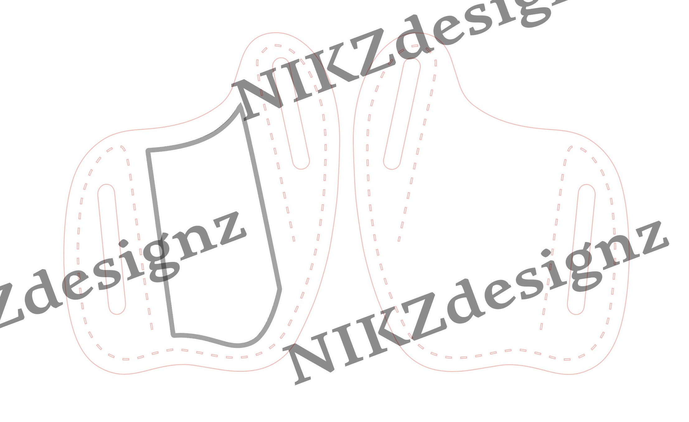 Laser Cut Pattern SVG for Leather Knife Sheath - Etsy