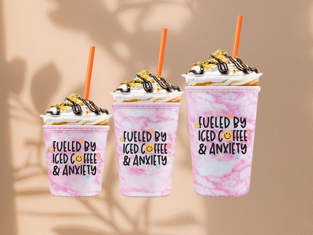 3 Sizes, Handmade Iced Coffee Cozy, Drink Sleeve, Beverage Holder ...