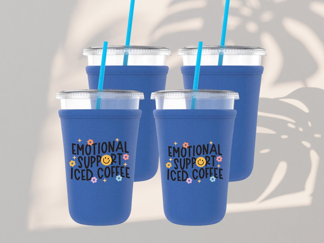 Handmade Iced Coffee Coozie, Drink Sleeve, Beverage Holder, Coffee ...